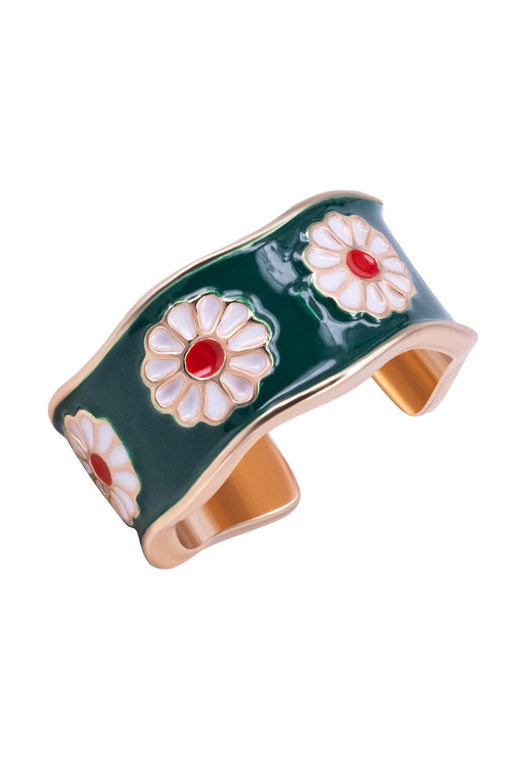 Кольцо помолвочное, эмаль