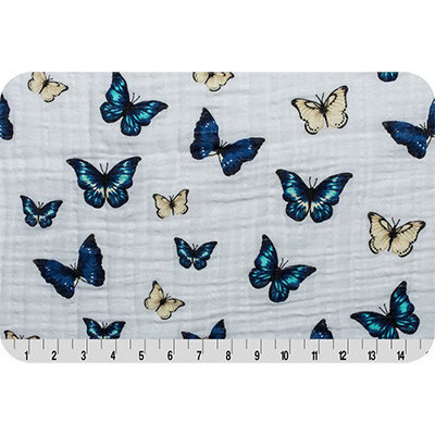 "PEPPY" Ткань муслиновая фасовка EMBRACE 100% хлопок 100 х 125 см Shannon Fabrics empapillions royal