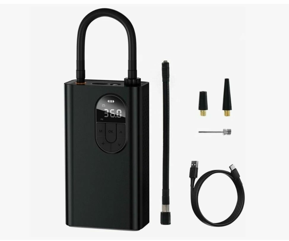 Автомобильный компрессор Baseus Energy Source Inflator Pump CRCQB02-0A Black