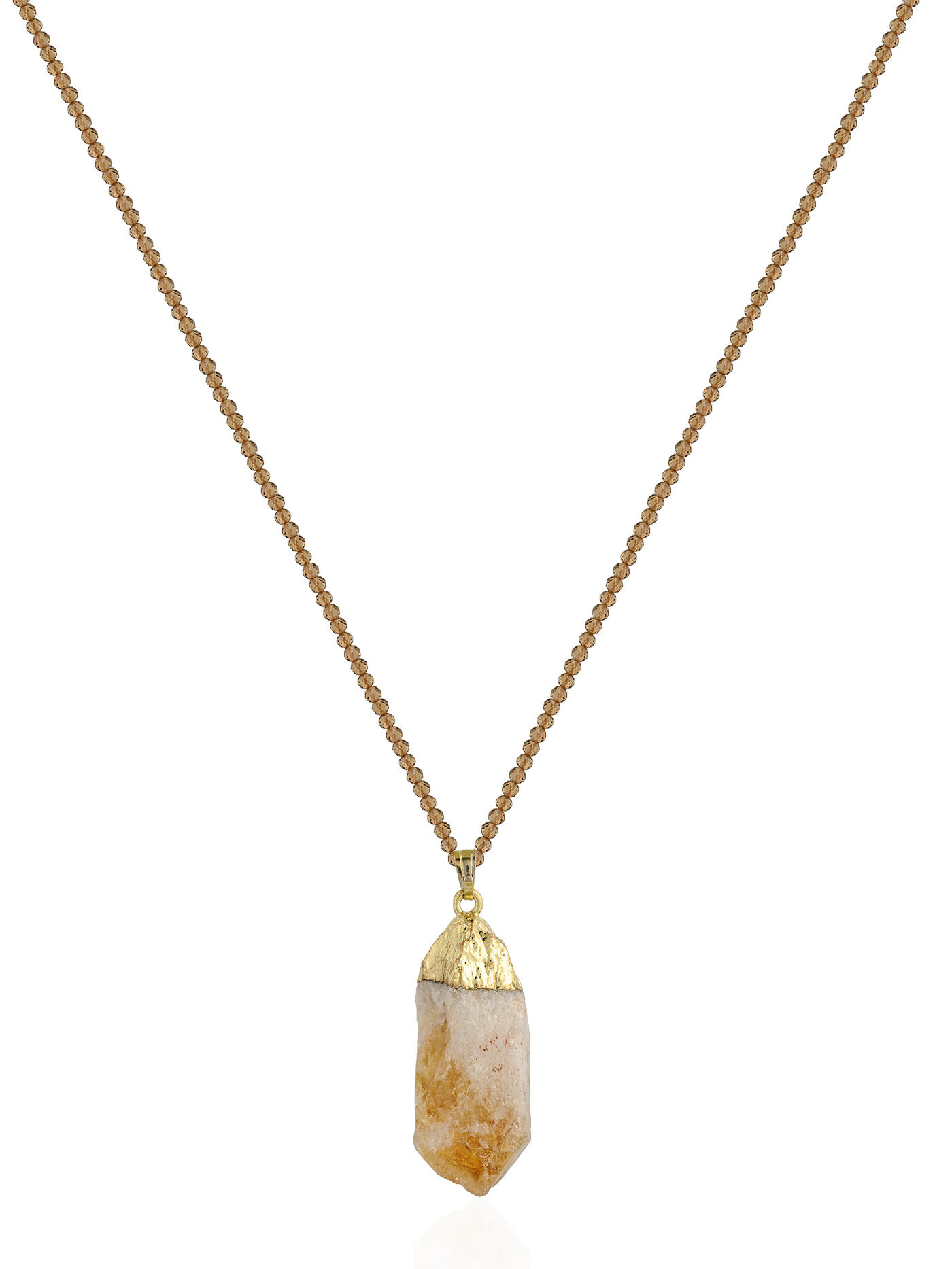 Колье, цитрин