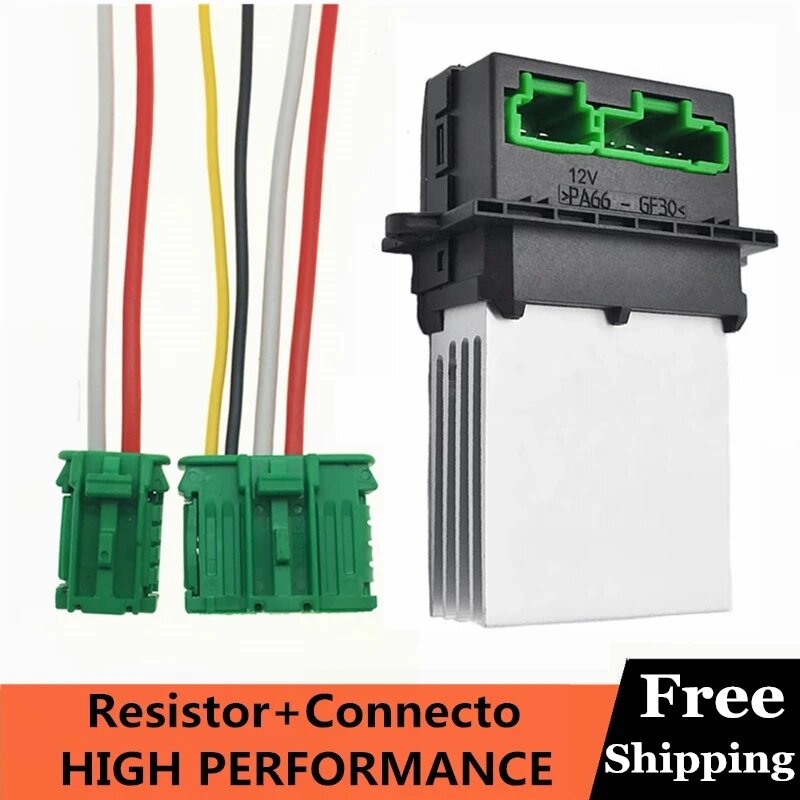 Вентилятор нагрева двигателя резистор вентилятора + Соединитель/провод для Nissan Tiida Livina Citroen, Peugeot, Renault 27150-ED70A 27150ED70A