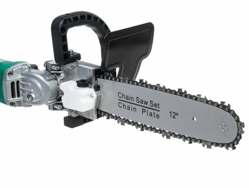 Насадка цепная пила для болгарки УШМ 125 мм / Цепная электропила, подходит ко всем болгаркам