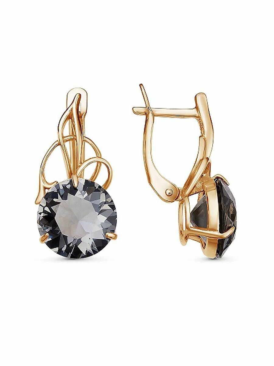 Серьги, серебро, 925 проба, александрит синтетический