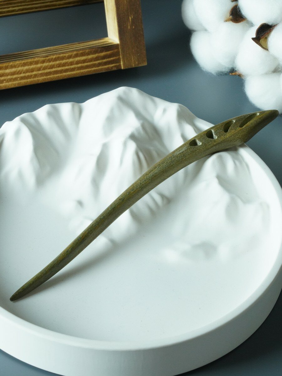 Китайская палочка, шпилька для волос. Из дерева, сандаловая 17 см.