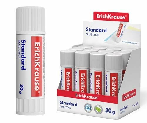 Клей карандаш 30 гр. Er.Krause Standard 48033 . Комплект из 12 штук