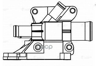 Фланец системы охлаждения для Mazda 6 GG 02-/6 GH 07-/3 BK 03- 2.0i/2.5i LBP1009 LUZAR арт. LBP1009