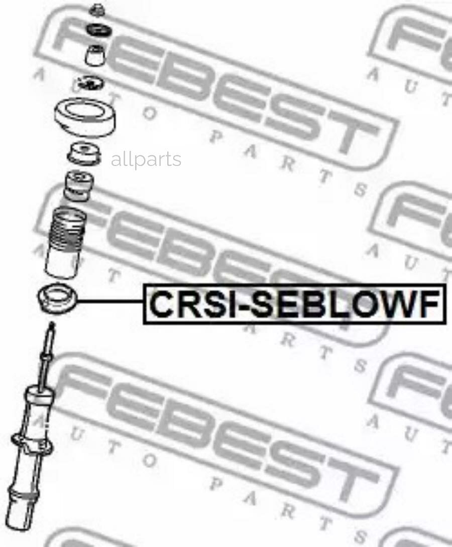 FEBEST CRSI-SEBLOWF Проставка задней пружины нижняя