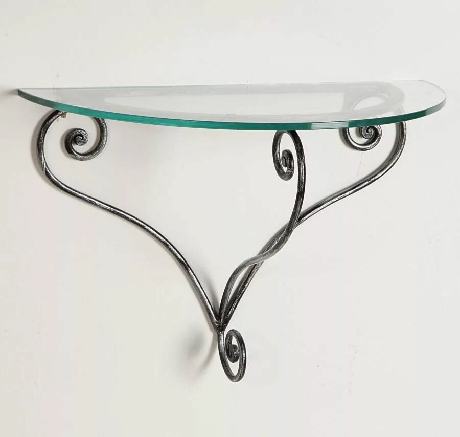 Кованая консоль без столешницы стол кованый настенный