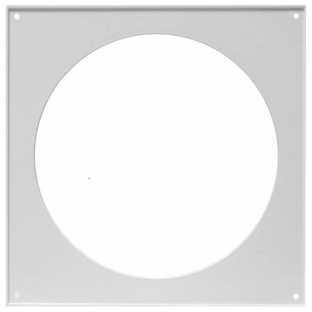 Накладка торцевая пластиковая 150х150 мм для воздуховода диаметром 100 мм универсальная