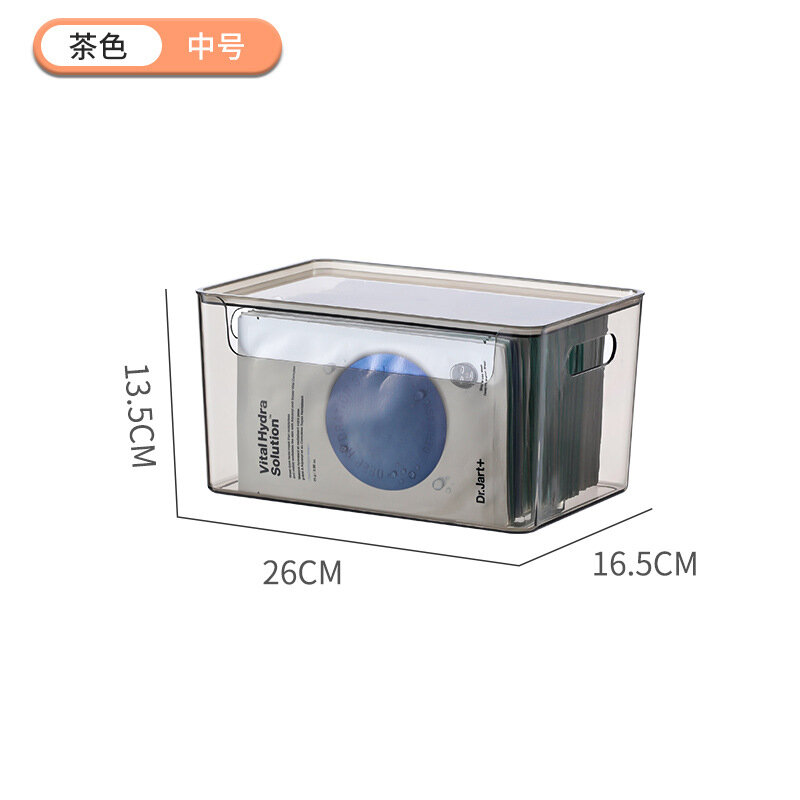 Акриловый прозрачный контейнер для хранения, настольный контейнер для книг, книжная полка, высококачественная корзина для хранения для студентов