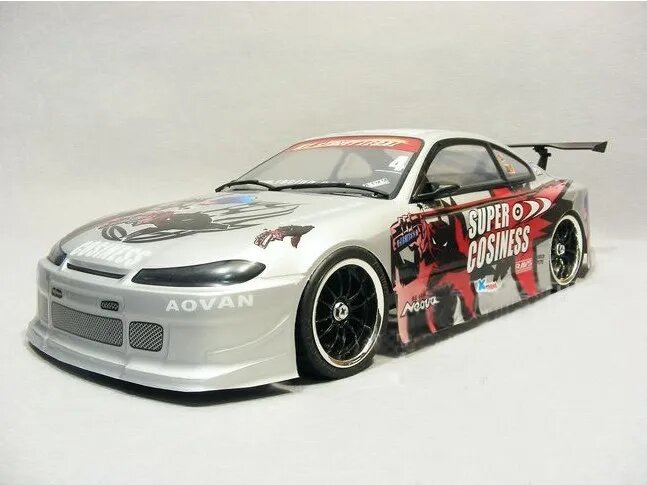 GWOLVES Silvia S15 ПВХ кузов для RC автомобиля 1/10 Серый, A 2pcs