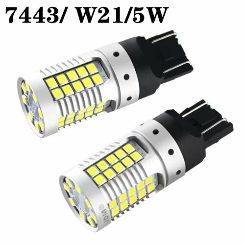 JDM Car 7440 7443 Светодиодные лампы без Hyper Flash 12 В T20 W21/5 Вт 1157 3157 7443, 6000k White