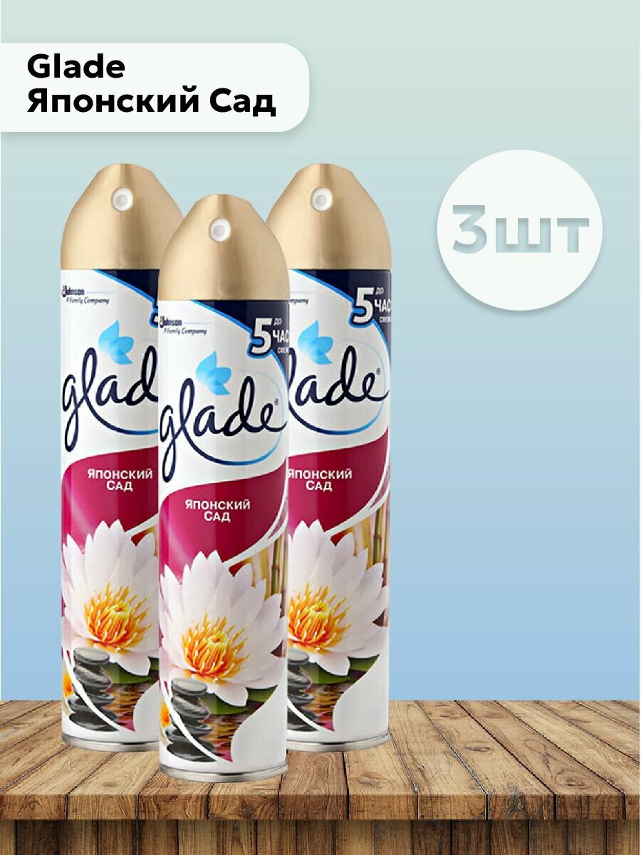 Glade Набор 3 шт Японский Сад - Освежитель воздуха 300 мл