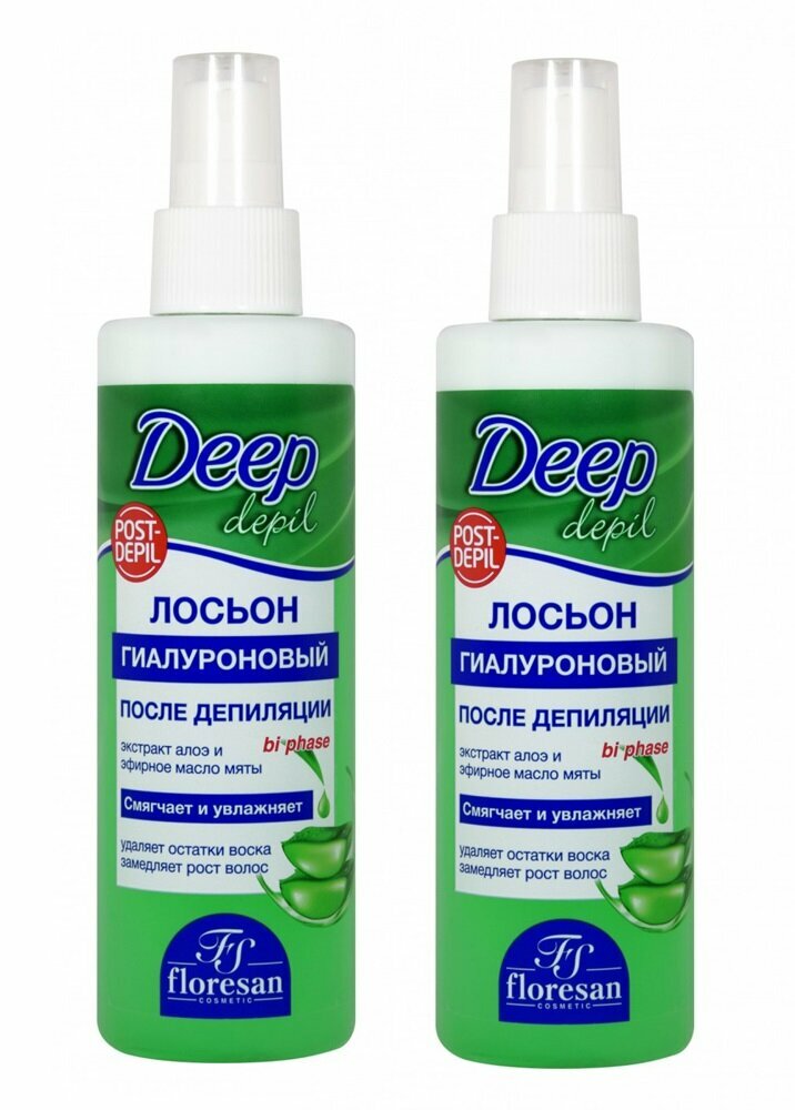 Лосьон после депиляции Floresan, Deep Depil, 200 мл, 2 шт.
