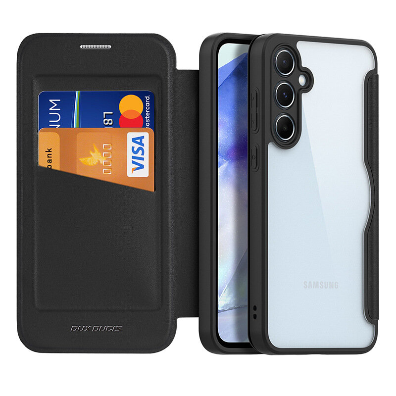 Чехол-раскладушка DUX DUCIS DD, для Samsung A15/A16/A35, искусственная кожа, черный