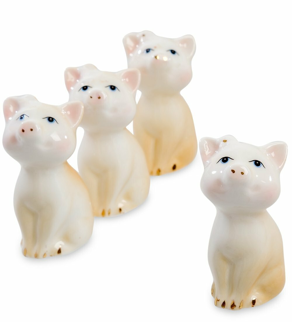 Фигурка декоративная 'Хрюша' (набор из 4 штук)