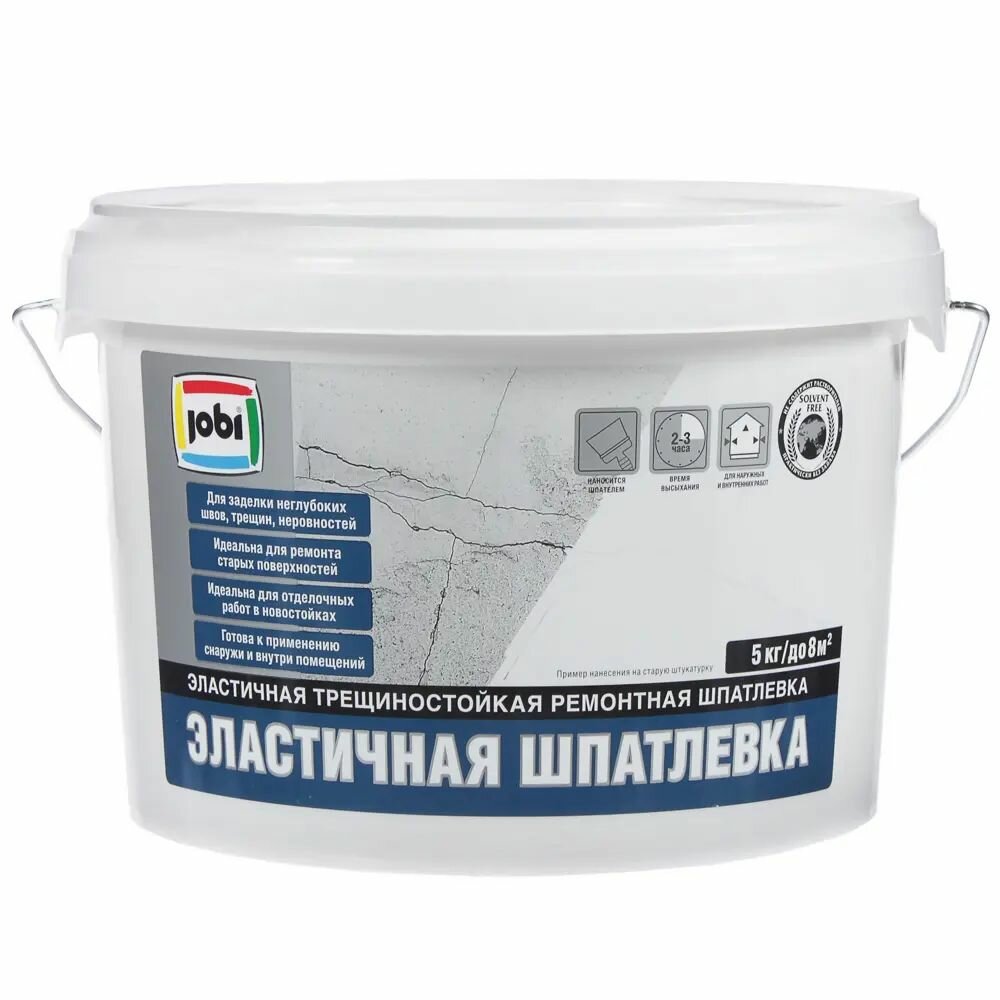 Шпатлёвка эластичная 5 кг Jobi