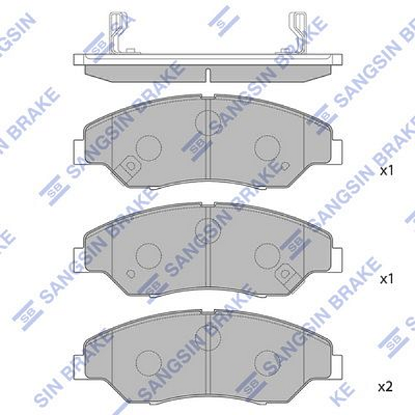 HI-Q SP1118 (0K0453323Z / 0K0453323Z_NG / 3323ZK045) sp1118sns 739 02 колодки дисковые п.\ Sportage (Спортедж) 2.0i 16v / 2.0tdi