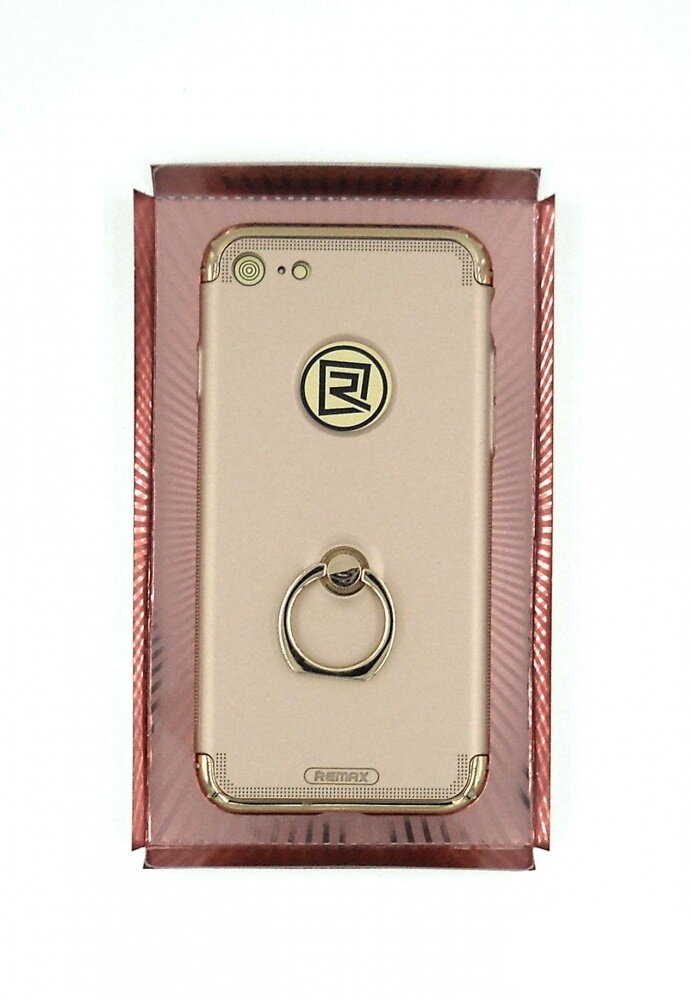 Чехол REMAX Lock Creative Case для iPhone 7 with Ring розовое золото