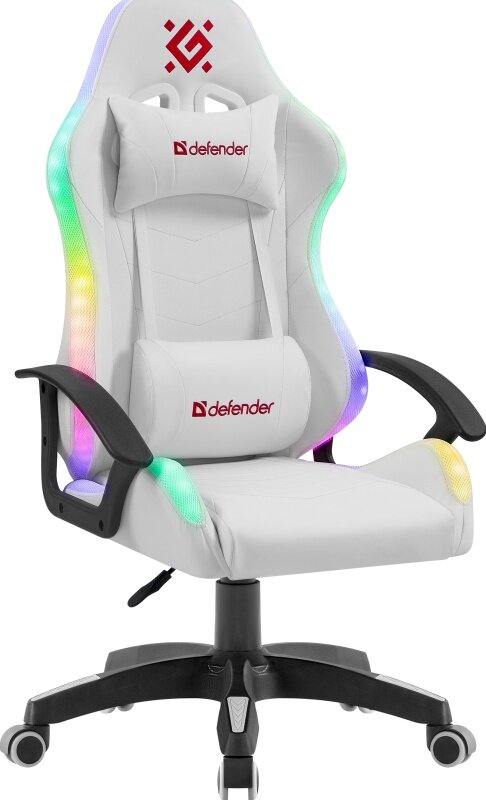 ABC Кресло Defender Factor X 64046, подсветка, белый