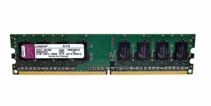 Оперативная память DDR2 1Gb PC2-5300 1Rx8 Kingston KVR667D2N5/1G