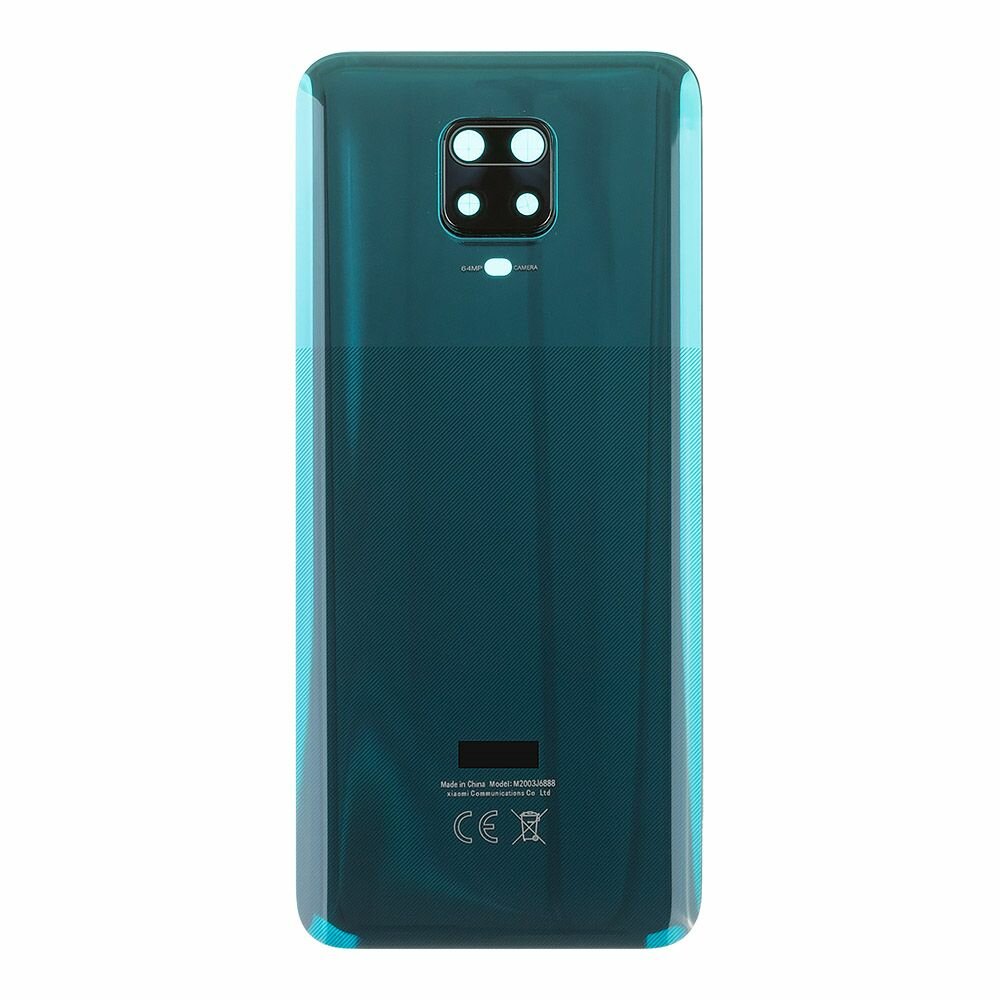 Задняя крышка для Xiaomi Redmi Note 9S/9 Pro со стеклом камеры (зеленый)