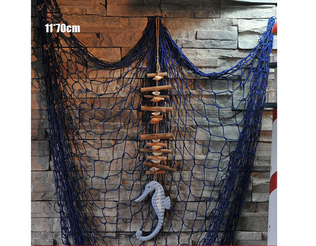 Декоративный подвес Морской Конёк 70х11см, морской декор Blue