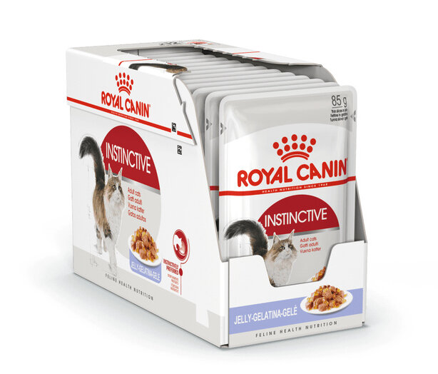 Royal Canin Упаковка 28шт. Кусочки в желе для кошек: 1-7 лет (Instinctive in JELLY), 85г*28 2.38 кг