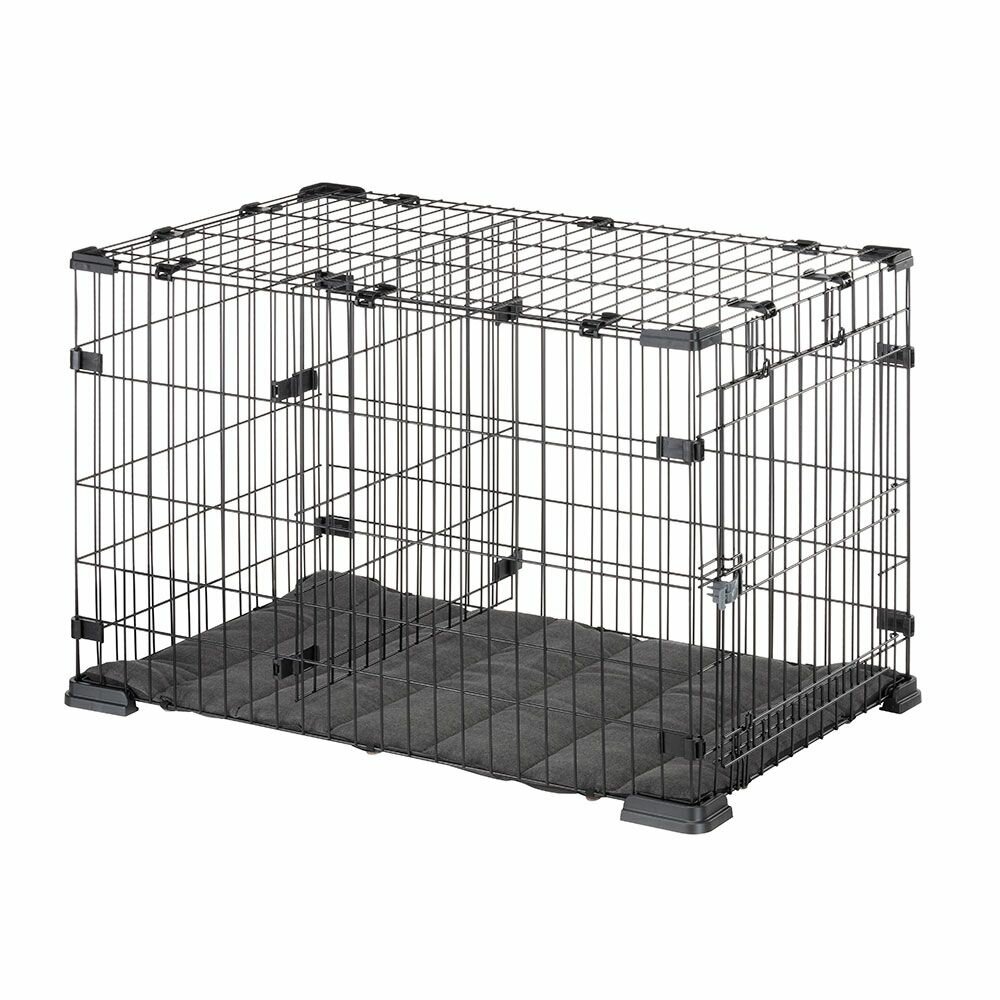 Клетка-загон повышенной комфортности для собак Ferplast DOGGY HUB 90 с подушкой, 91х57,5хh58 см (без дна)