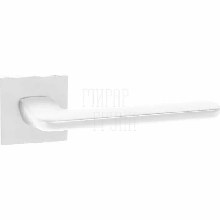 Дверные ручки Renz (Ренц) "Лана" INDH 95-03 на квадратной розетке супер белый