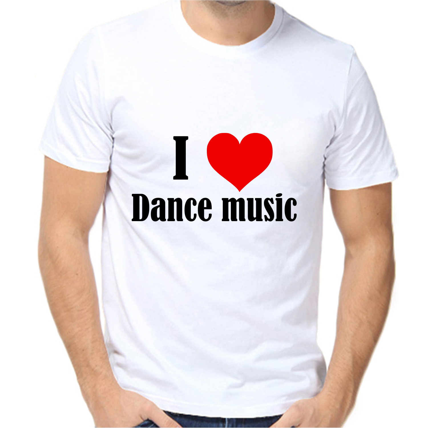 Футболка Я люблю Dance music Танцевальную музыку