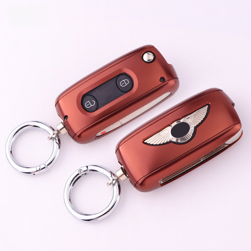 Чехол для ключей Mushan Tianyue, для Bentley Continental Flying Spur, алюминиевый сплав, коричневый