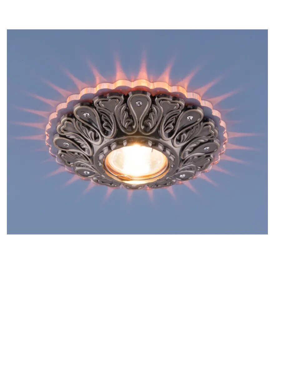 Встраиваемый светильник AMBRELLA LIGHT 6004BS, бронзовый, цоколь G5.3, свет нейтральный белый, для кабинета