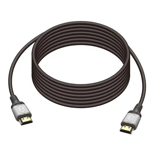 Кабель аудио-видео Digma D-HDMI-V2.0-5M, HDMI (m) - HDMI (m), ver 2.0, 5м, GOLD, черный