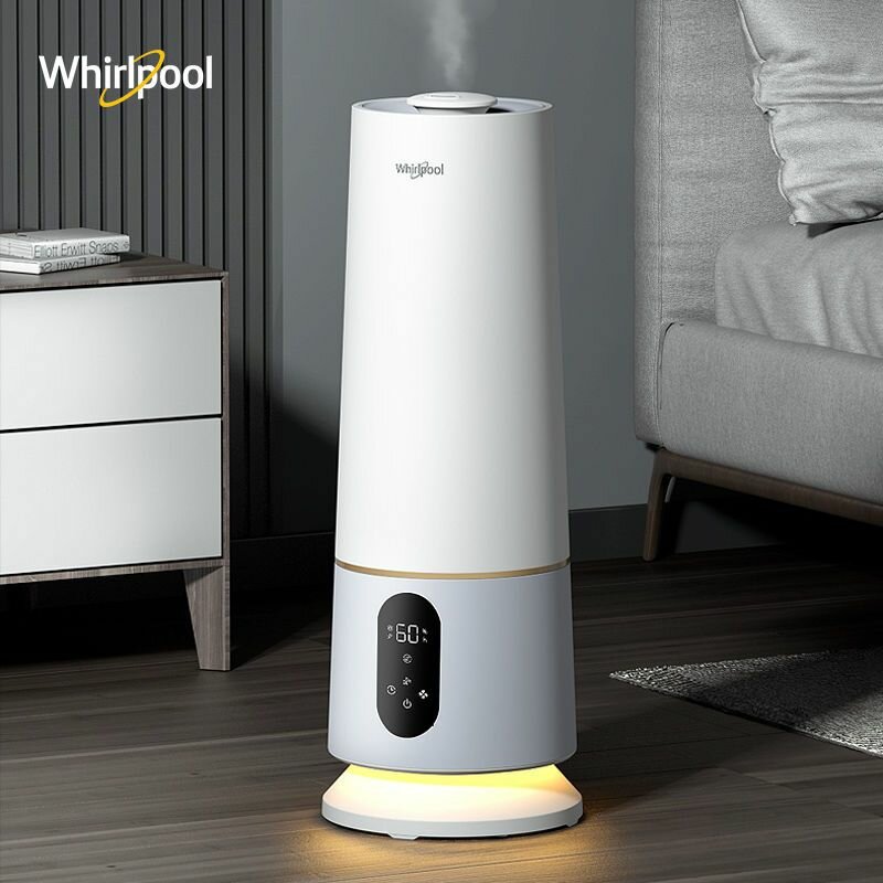 Увлажнитель воздуха Whirlpool JSQ-2, увлажнитель воздуха для дома, белый, Паровой,400,8,38,38, Антибактериальный фильтр, Угольный фильтр, true, Пульт ДУ, Информационный дисплей, Таймер, Гигрометр, false, На пол