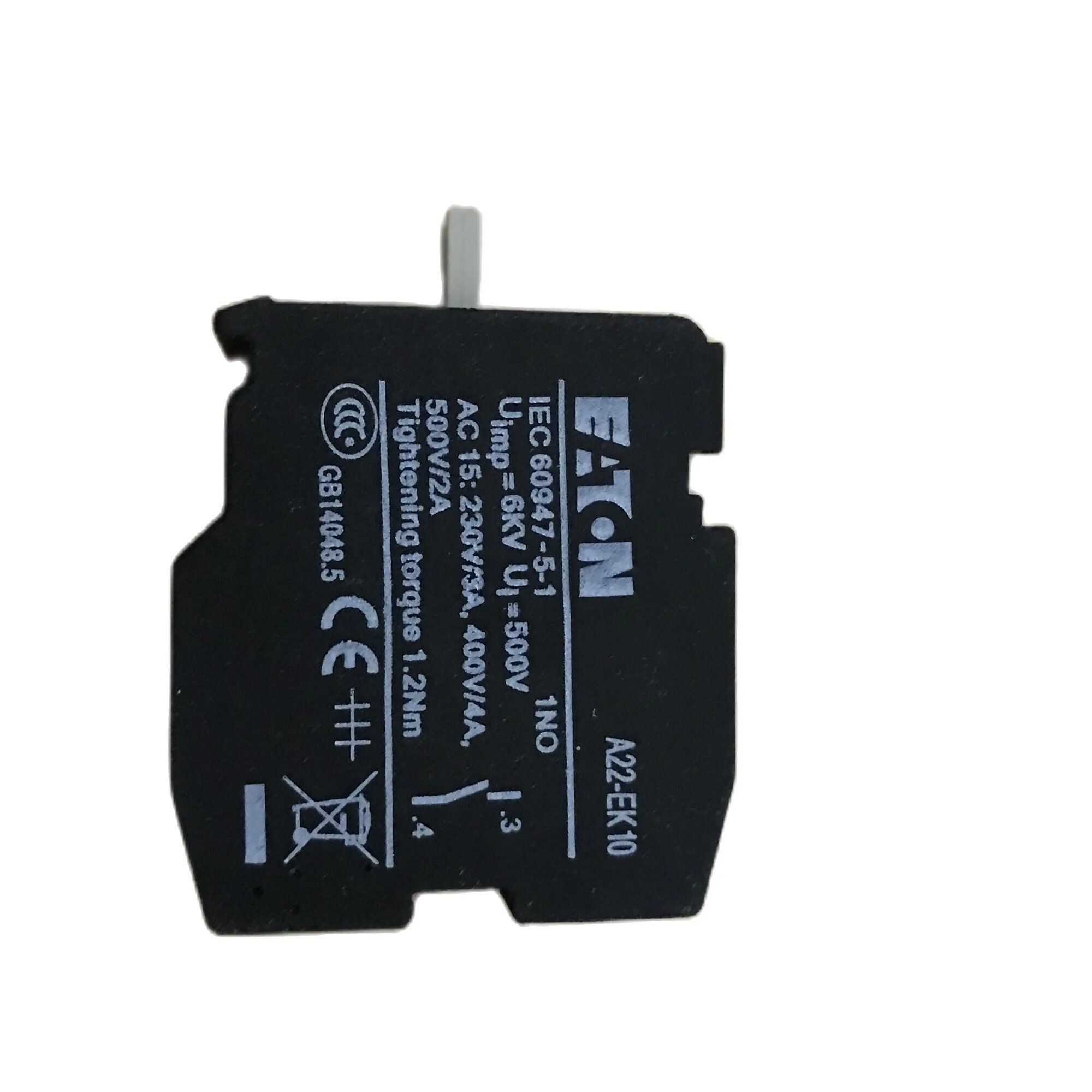 Eaton MOELLER A22-EK10 кнопочный контакт