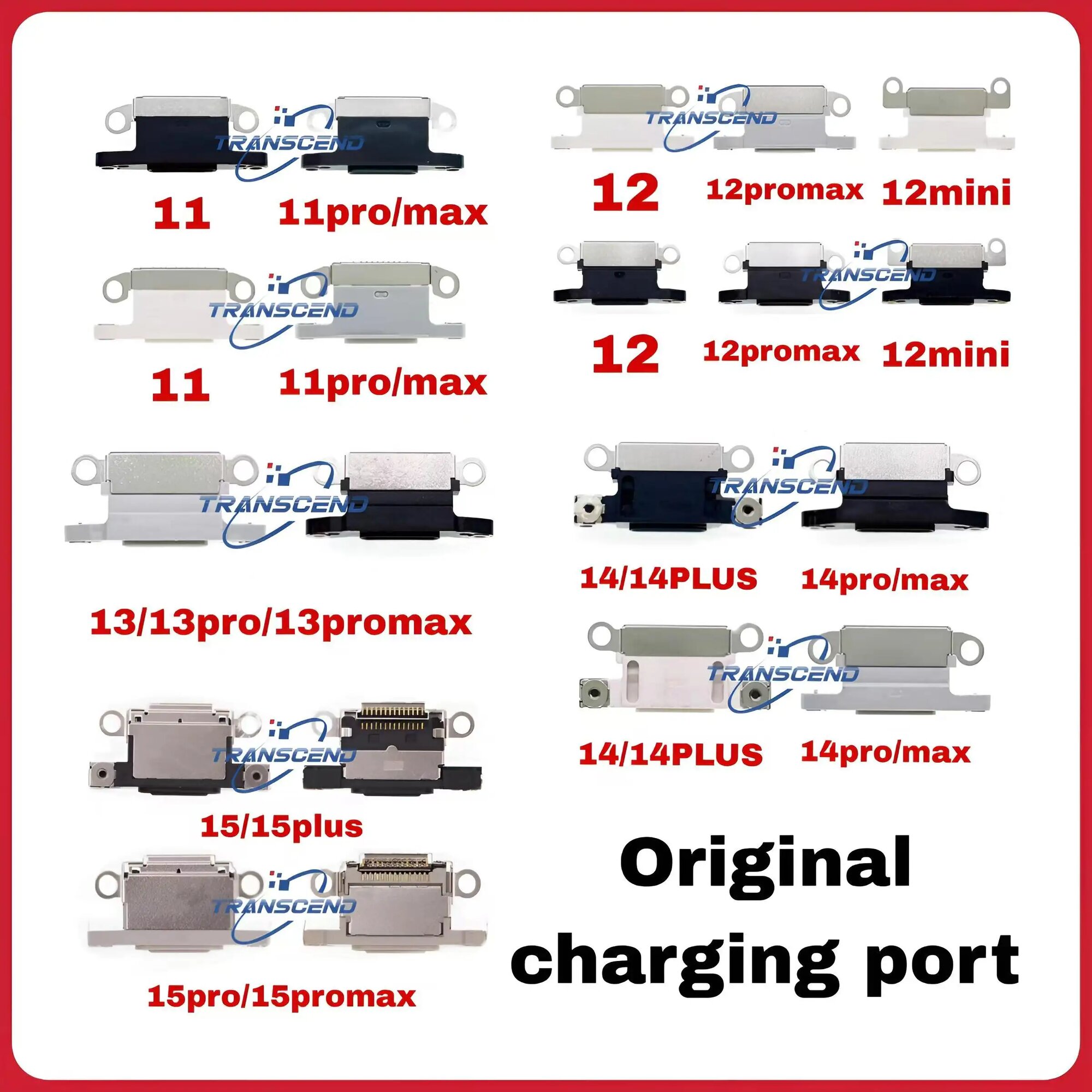 Разъем USB для зарядки и зарядки для iPhone 15, 15PRO, 15, PROMAX 8, 8 plus, X, XS, XSMAX 11, 12, 13, 14 PRO MAX, 13, PROMAX, 12PRO FOR 15-15PLUS