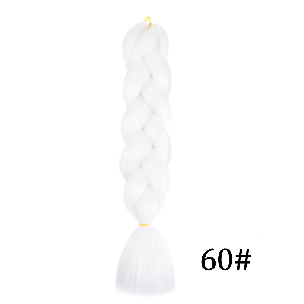 Белые синтетические косы Chorliss 24", Цвет: 60