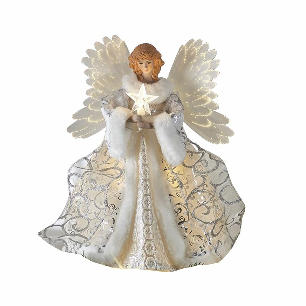 Праздничное оформление, Рождественский ангел для украшения верхушки елки - стиль B, комплект