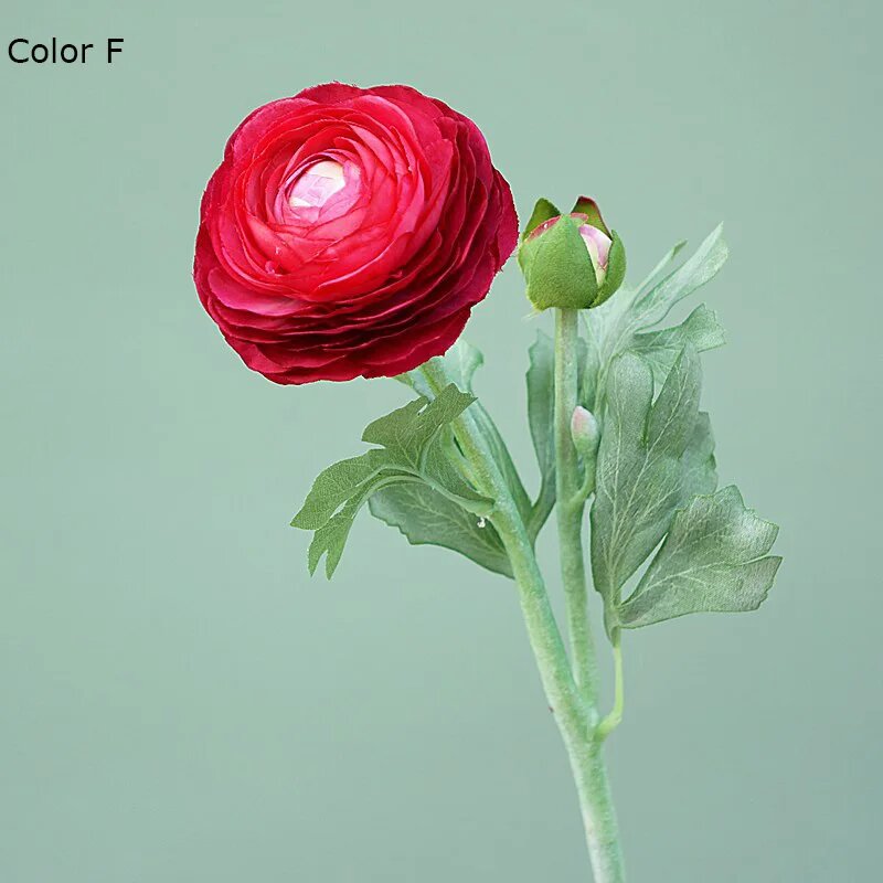 Искусственный ранункулюс красный, Color F