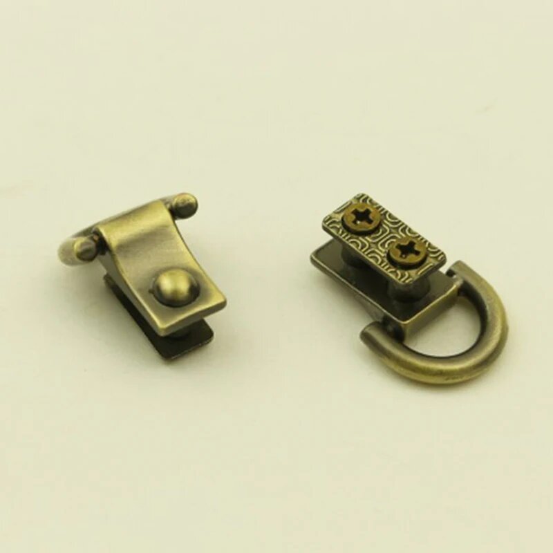 Металлические пряжки для сумки 2 шт. Bronze