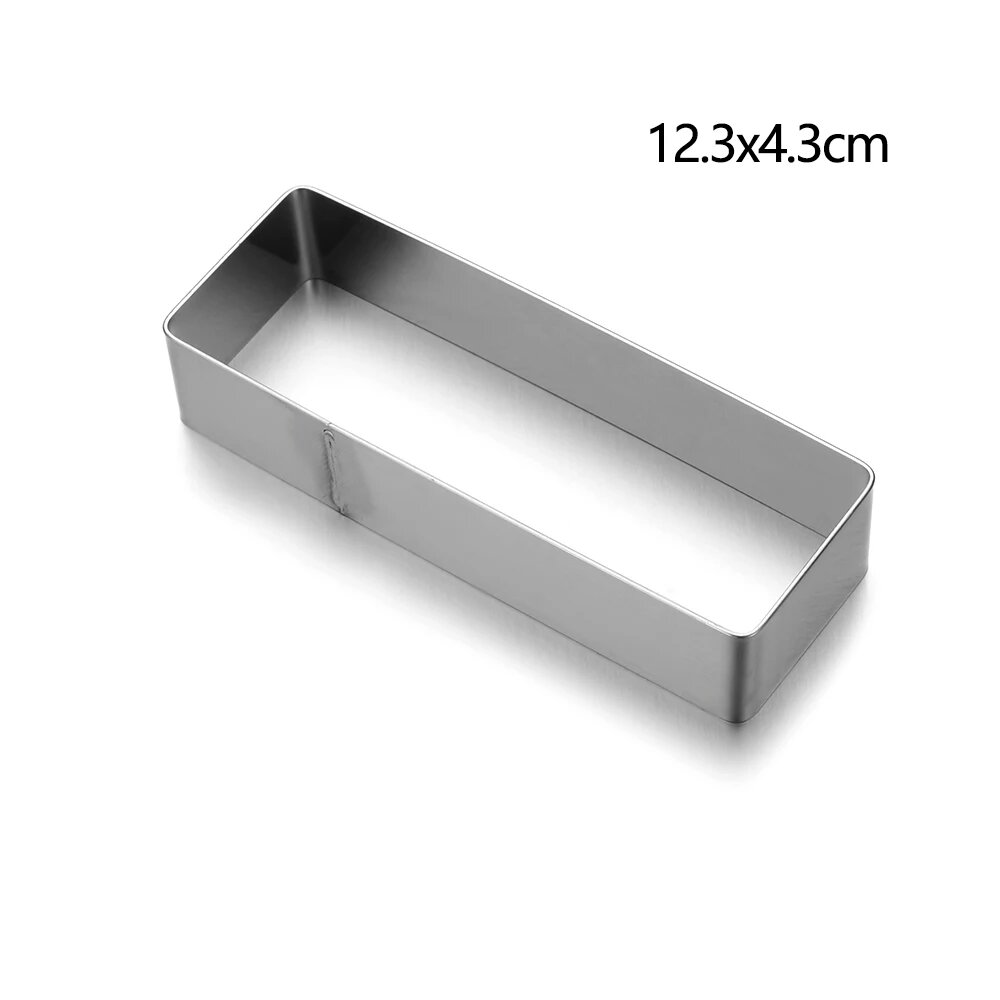Форма для мусса прямоугольная 12.3x4.3см из нержавеющей стали