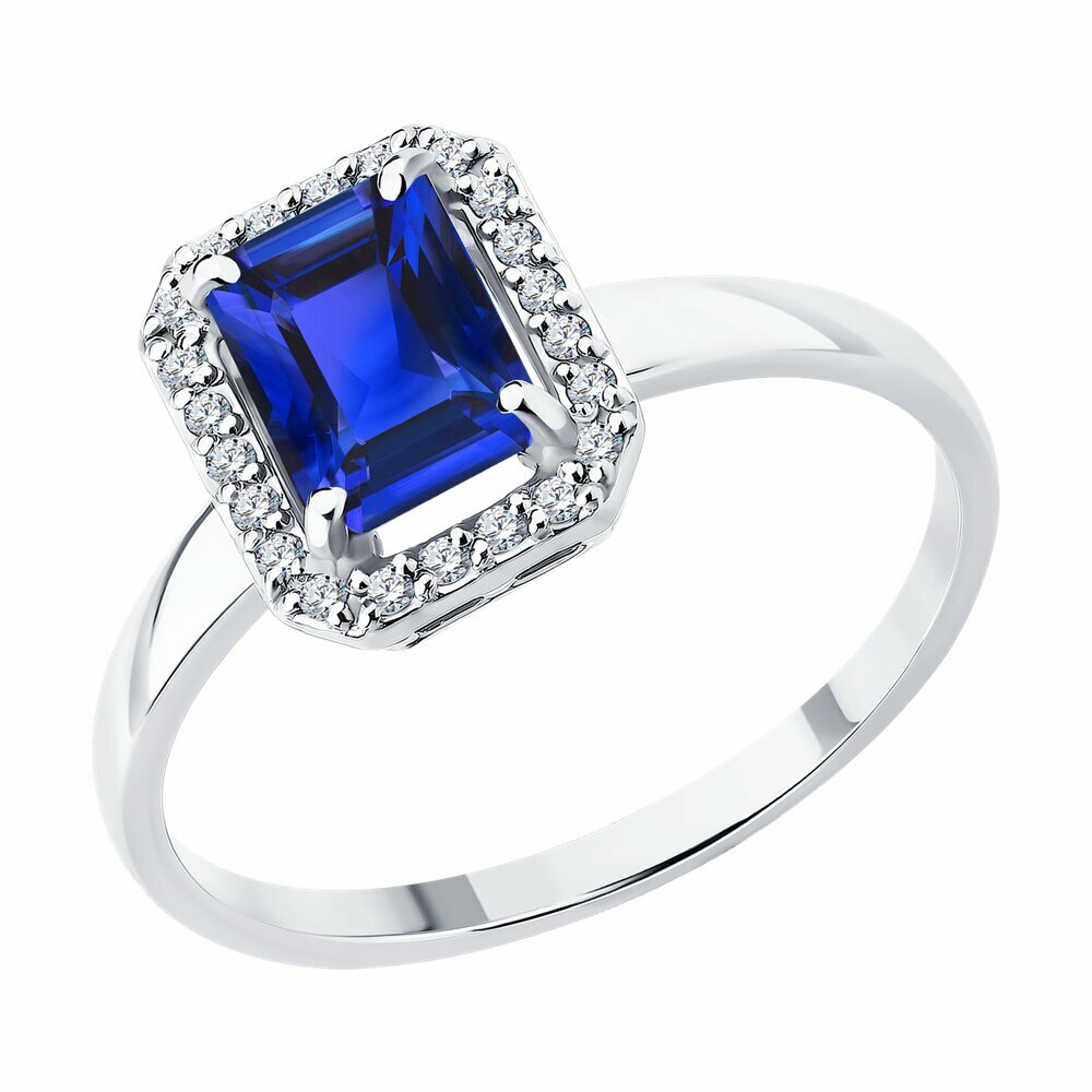 Кольцо, белое золото, 585 проба