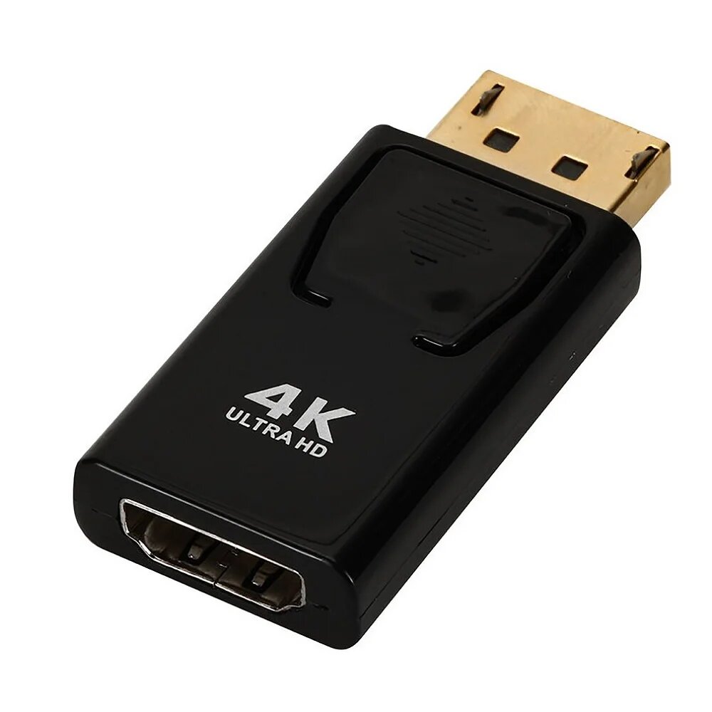 Адаптер DisplayPort на HDMI 4K черный