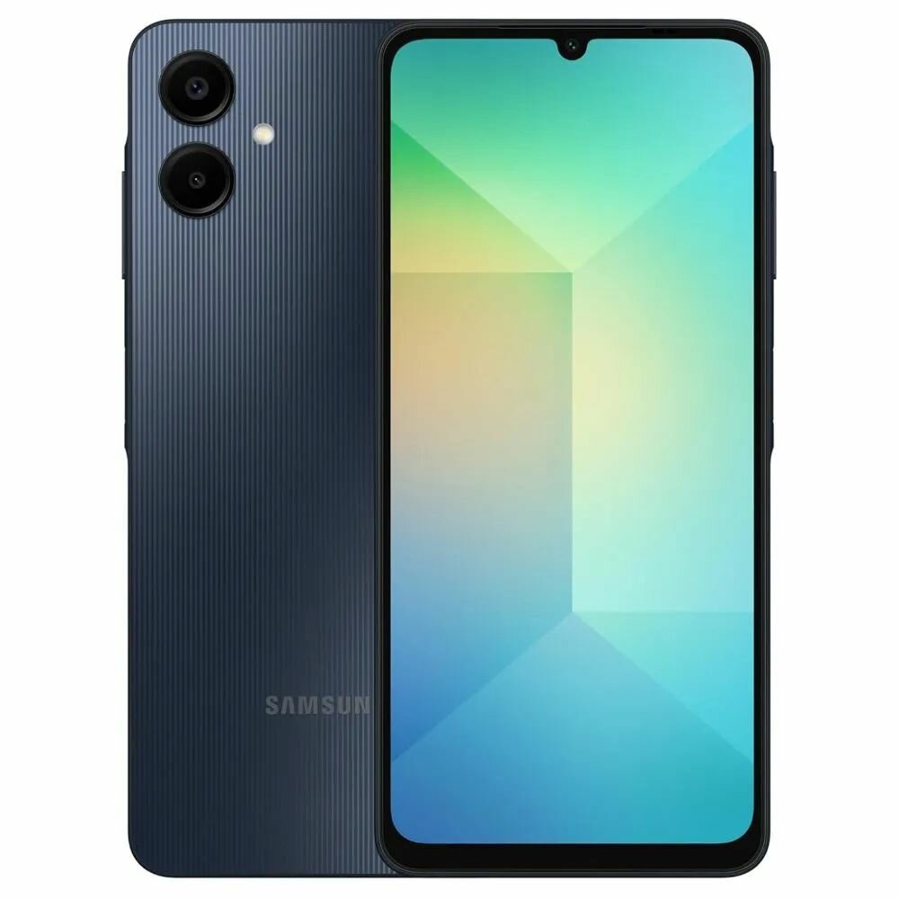 Смартфон Samsung Galaxy A06 (6+128GB) Black, Чёрный (SM-A065FZKHMEA), SM-A065F