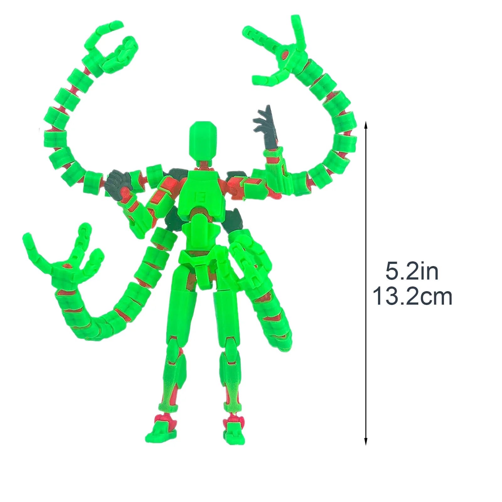 Фигурка T13 Фигурка, напечатанная на 3D-принтере, манекен робота с четырьмя когтями, 13 фигурок, раскройте силу фигурок
