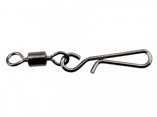 Вертлюги с застежкой COLMIC ROLL SWIV+HANGING SNAP №8 10кг 12шт