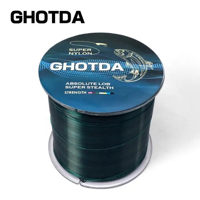 GHOTDA леска нейлоновая бирюзовая 2.0, 500 м