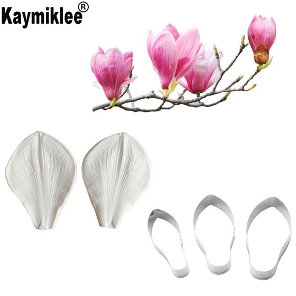 Форма для лепестков цветов из силикона Kaymiklee 5pcs one set