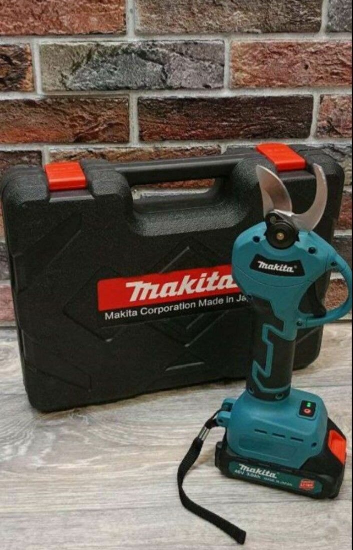 Аккумуляторный электрический секатор, сучкорез Makita 2 АКБ в комплекте-BF